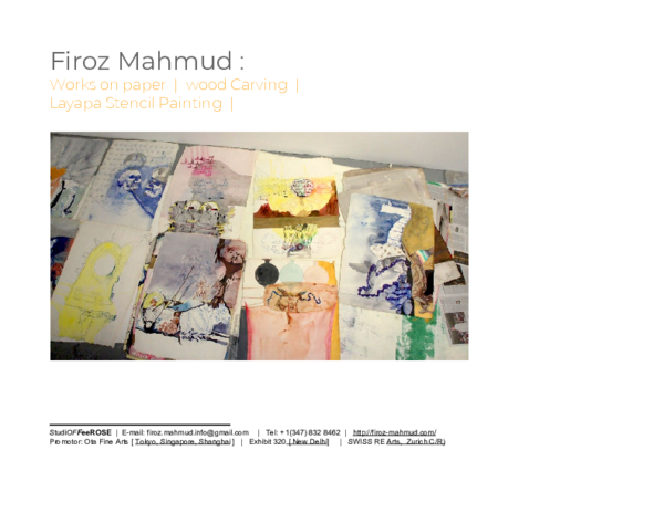 (PDF) FIROZ MAHMUD : Layapa Stencil Painting & Works on paper | Firoz ...