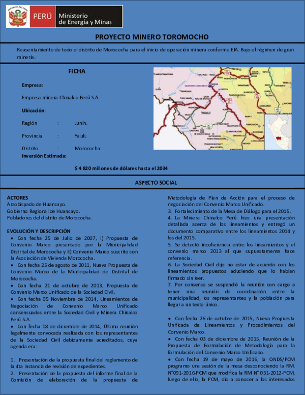 (PDF) PROYECTO MINERO TOROMOCHO
