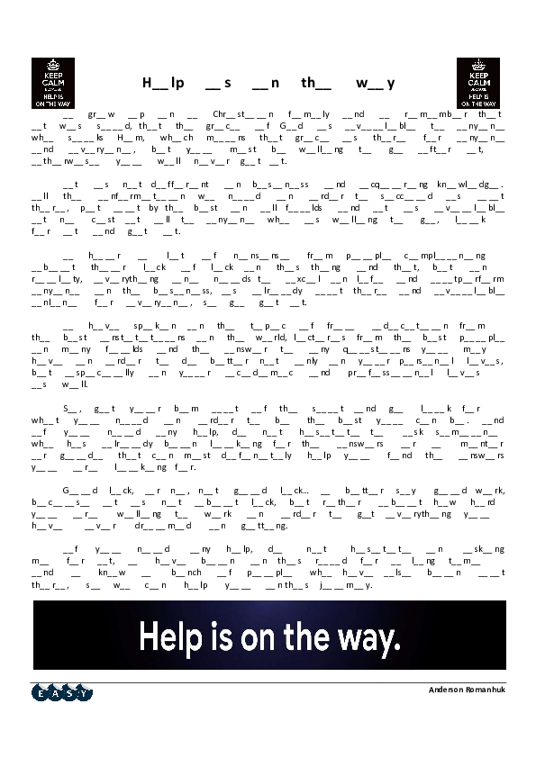 (PDF) Help Is On The Way