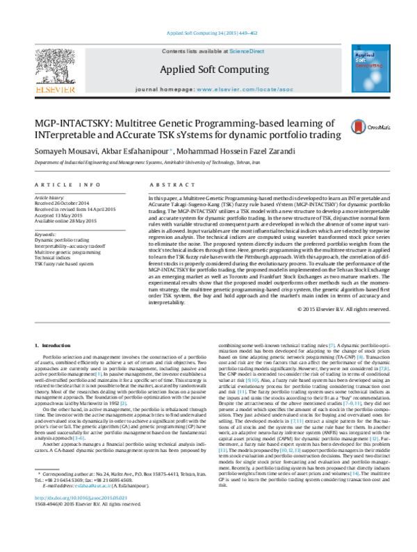 (PDF) MGP-INTACTSKY: Multitree Genetic Programming-based learning of INTerpretable and ACcurate ...