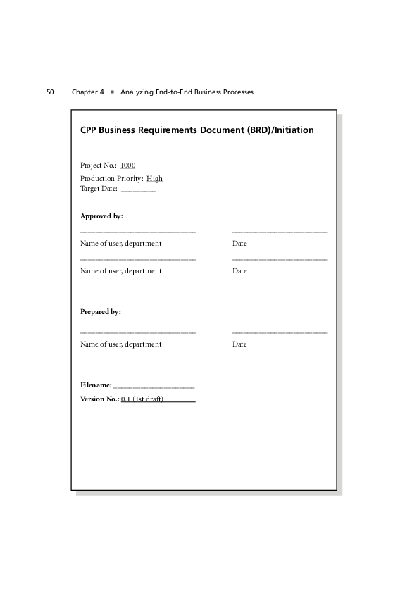 (PDF) CPP Business Requirements Document (BRD)/Initiation Table of Contents
