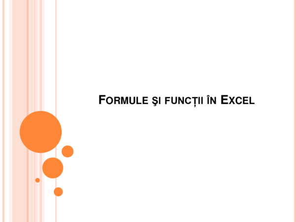 (PDF) FORMULE ŞI FUNCŢII ÎN EXCEL