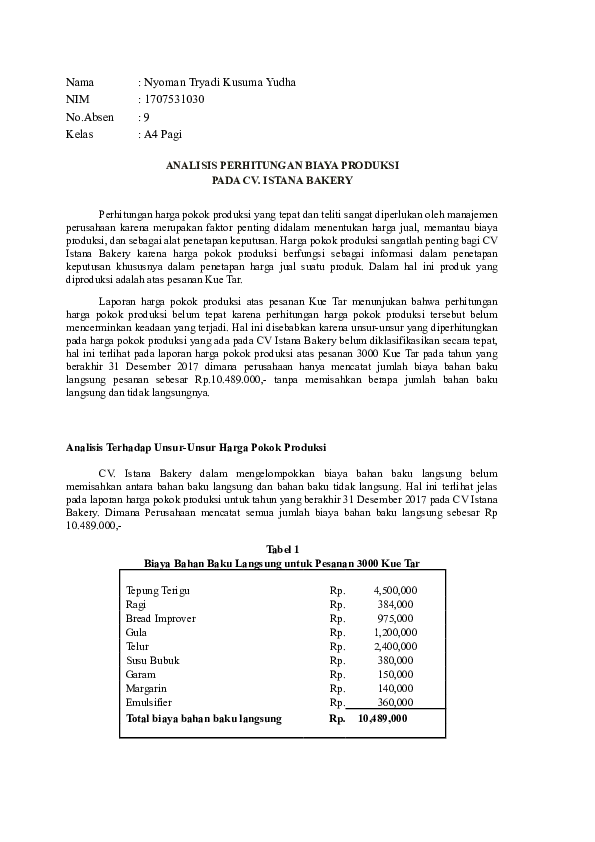 (DOC) Akuntansi Biaya