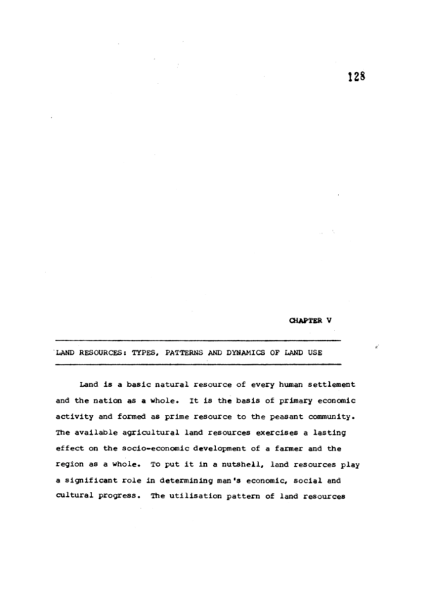 (PDF) LAND RESOURCES: TYPES, PATTERNS AND DYNAMICS OF LAND USE