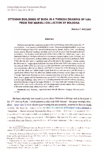 (PDF) Manika F. MOLNAR,OTTOMAN BUILDINGS OF BUDA iN A TURKISH DRAWING ...