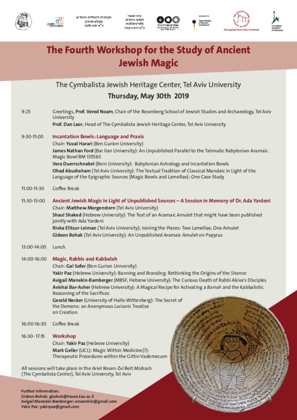 (PDF) The Fourth Workshop for the Study of Ancient Jewish Magic ...