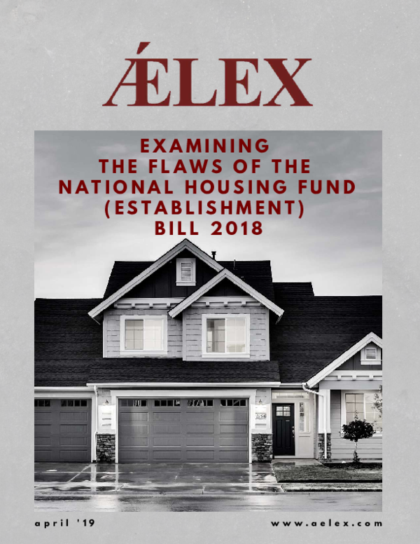 (PDF) Examining the Flaws of the National Housing Fund (Establishment) Bill, 2018