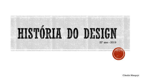 (PDF) História do Design