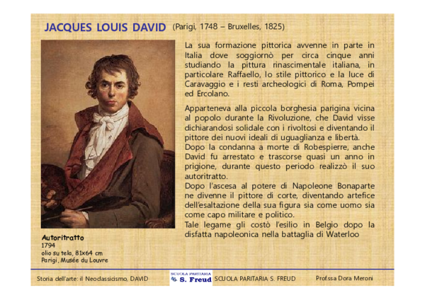 (PDF) Storia dell'arte: il Neoclassicismo, DAVID