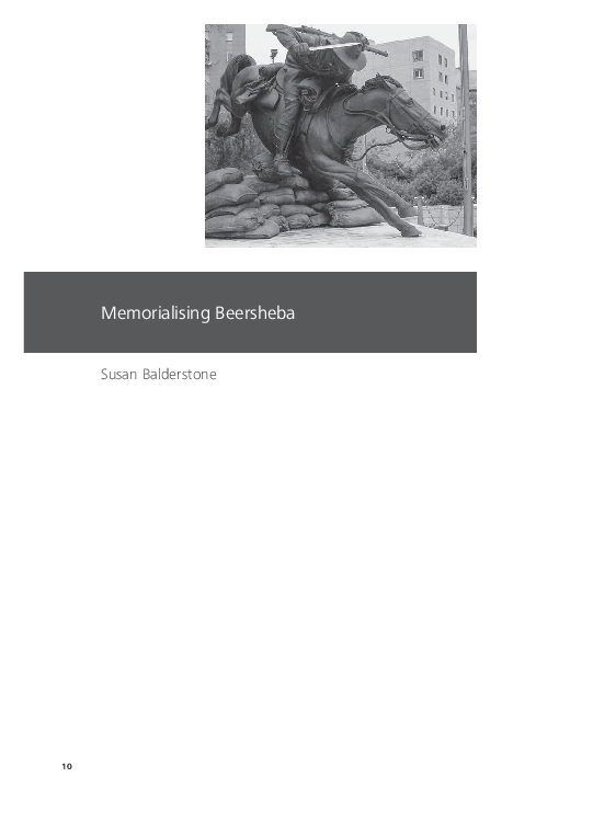(PDF) Memorialising Beersheba | Susan Balderstone - Academia.edu