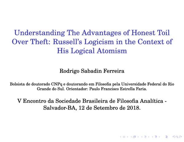 (PDF) Understanding the Advantages of Honest Toil Over Theft: Russell's ...