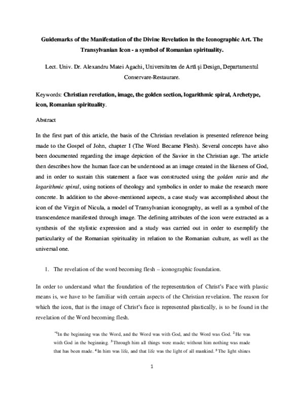 (DOC) Guidemarks of the manifestation of Divine Revelation in the ...