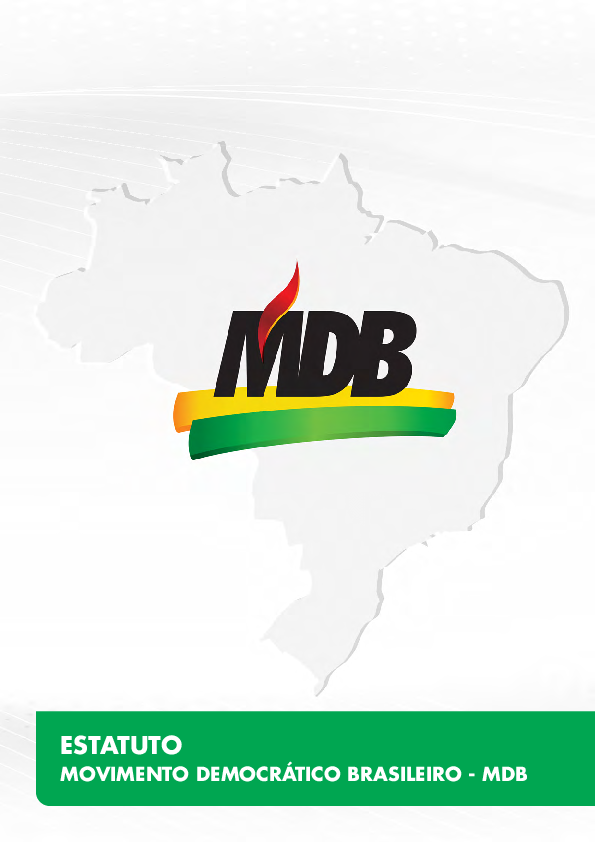 (PDF) MOVIMENTO DEMOCRÁTICO BRASILEIRO -MDB ESTATUTO