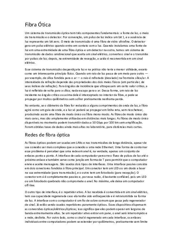 (PDF) Fibra Ótica