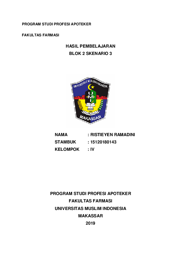 (DOC) PROGRAM STUDI PROFESI APOTEKER FAKULTAS FARMASI