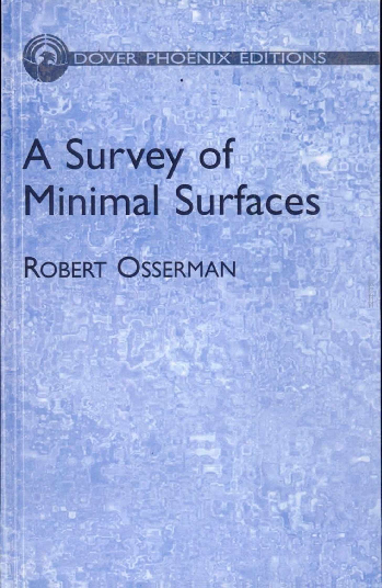 (PDF) A Survey of Minimal Surfaces