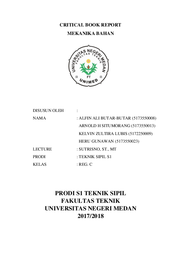 (DOC) CBR Mekanika Bahan