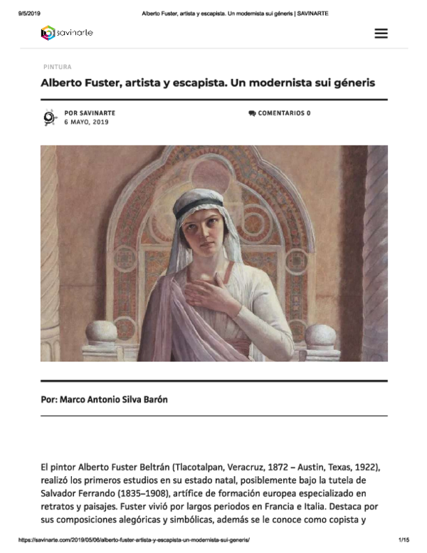 (PDF) Alberto Fuster, artista y escapista. Un modernista sui géneris