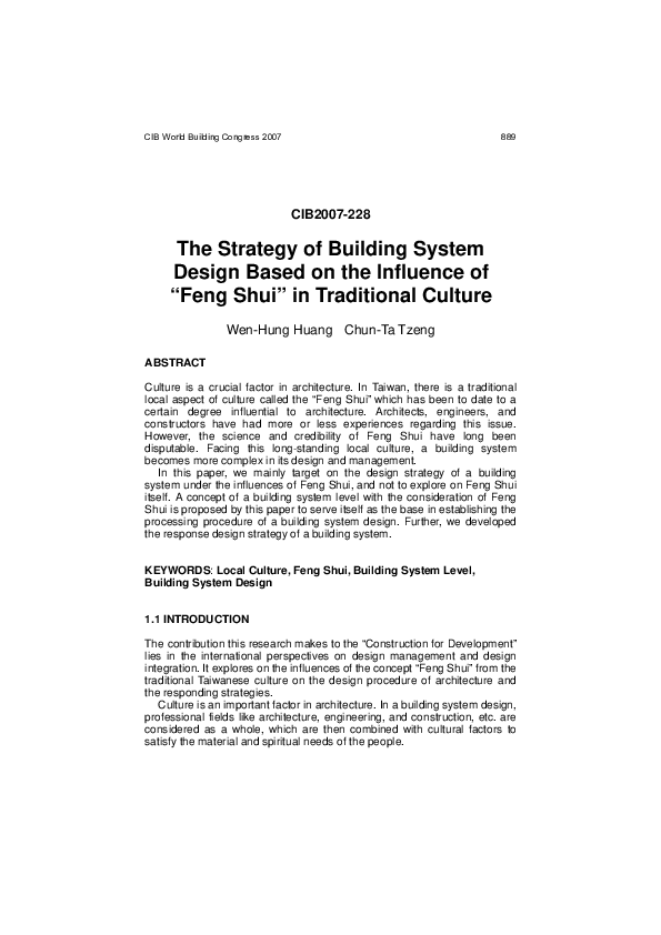 (PDF) The Strategy of Building System Design Based on the Influence of ...