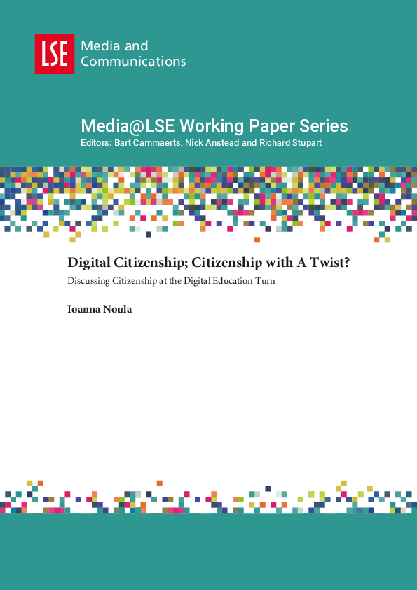 (PDF) Digital Citizenship; Citizenship with a Twist? Discussing ...