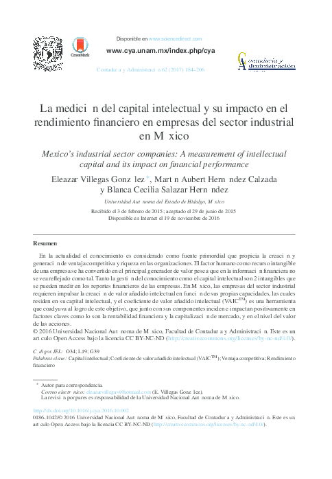 (PDF) LA MEDICIÓN DEL CAPITAL INTELECTUAL