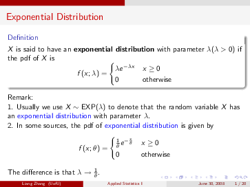 (PDF) Exponential Distribution