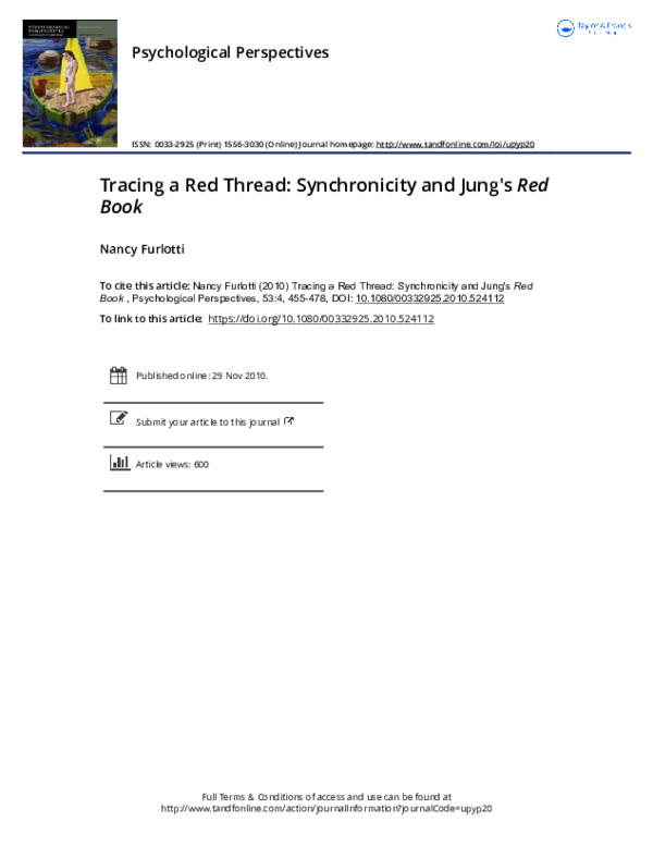 (PDF) Psychological Perspectives Tracing a Red Thread: Synchronicity ...