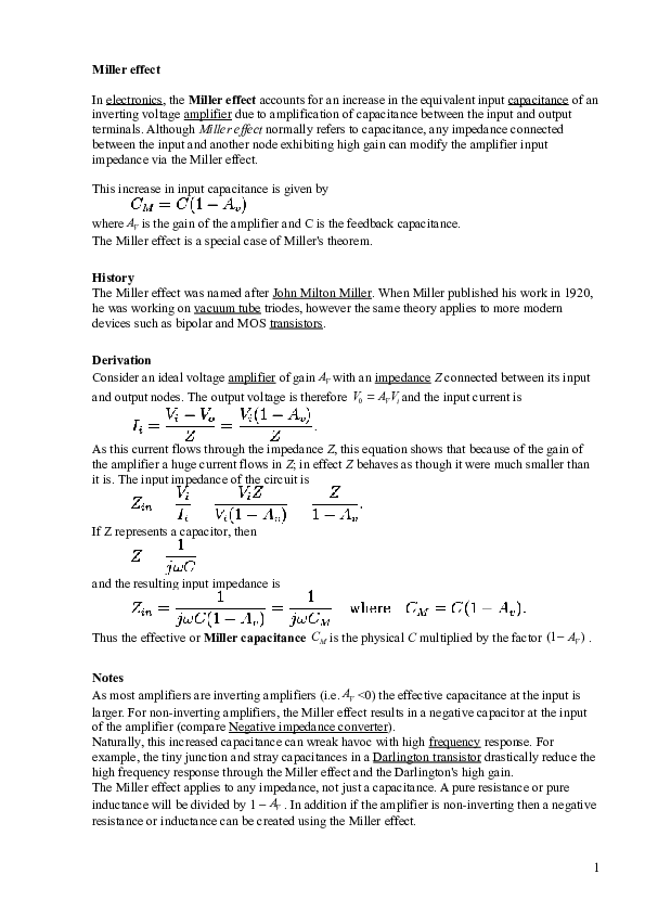(DOC) Miller effect