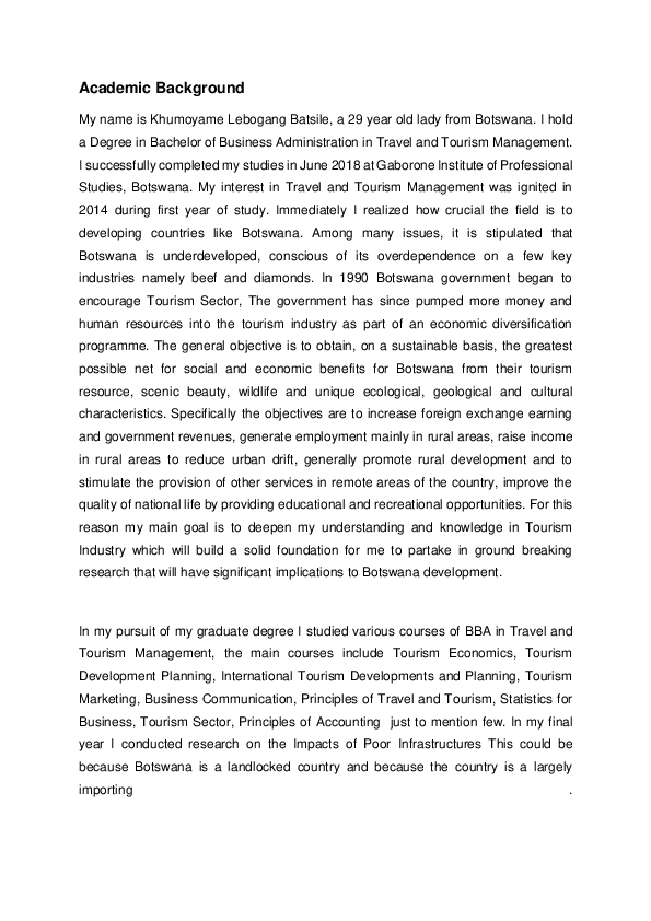 (DOC) Academic Background