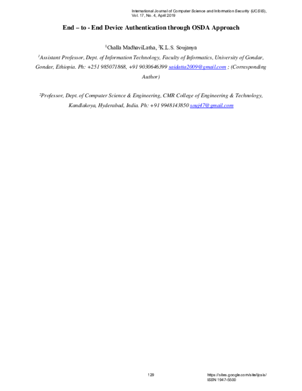 (PDF) End -to -End Device Authentication through OSDA Approach 1 End ...