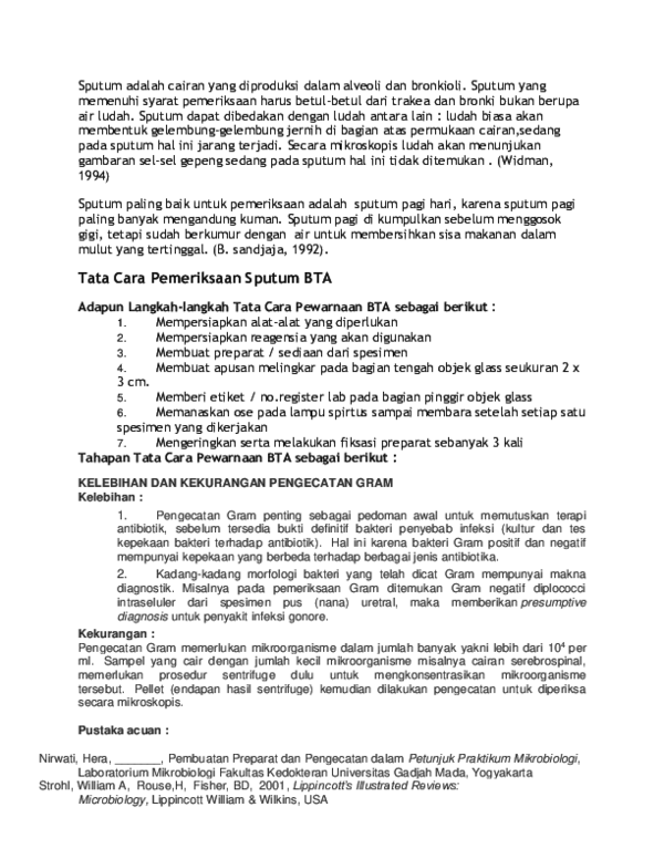 (DOC) Pemeriksaan BTA LAB