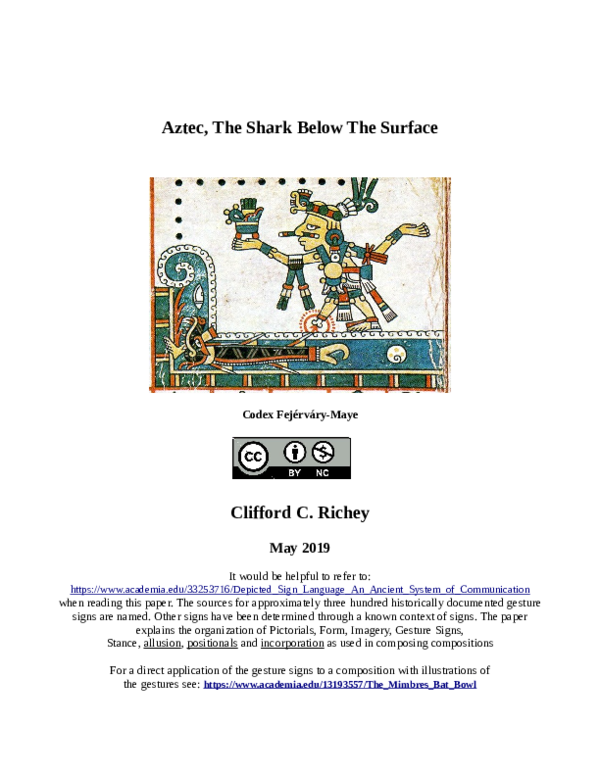 (PDF) Aztec, The Shark Below The Surface