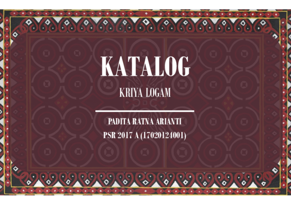 (PDF) KRIYA LOGAM