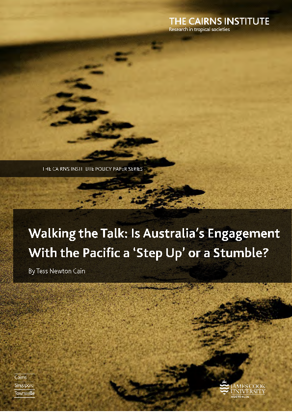 (PDF) Walking the Talk: is Australia's engagement with the Pacific a ...