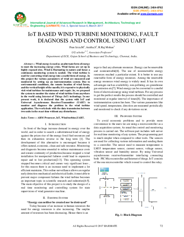 (PDF) IOT WIND TURBINE
