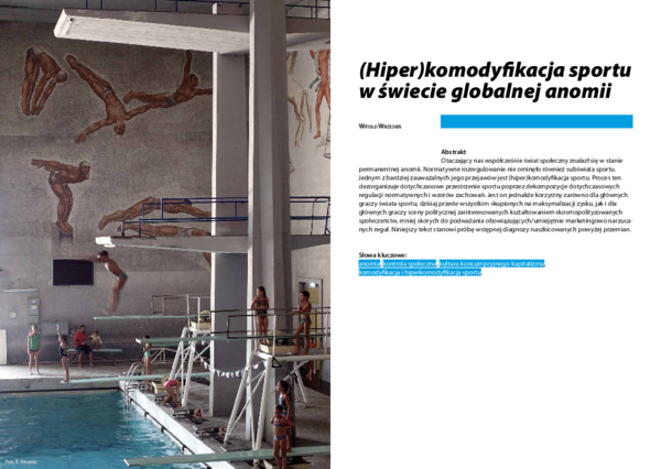 (PDF) (Hiper)komodyfikacja sportu w świecie globalnej anomii ((Hyper ...