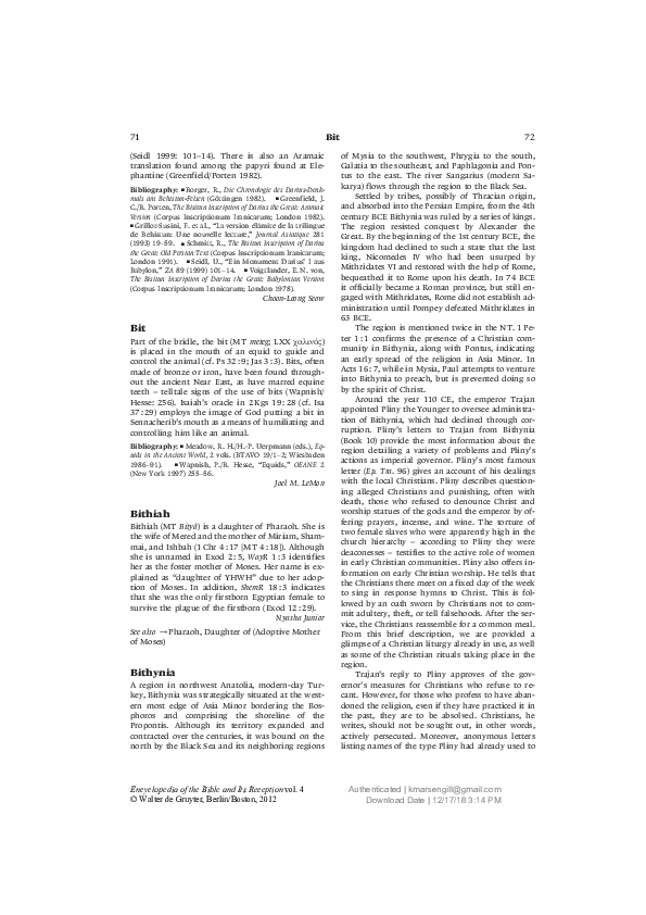 (PDF) "Bithynia"