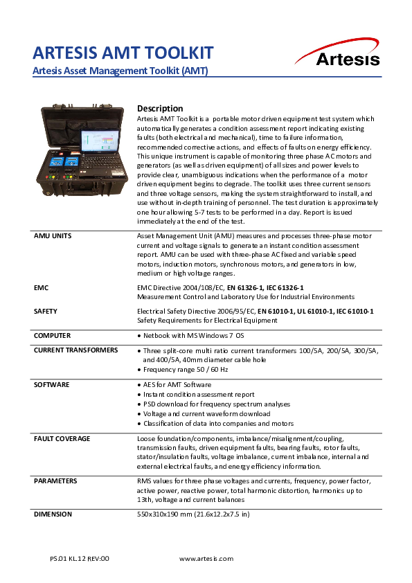 (PDF) ARTESIS AMT TOOLKIT Artesis Asset Management Toolkit (AMT ...