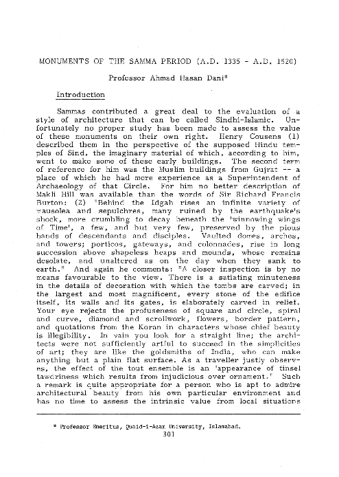 (PDF) Monuments of the Samma Period (A.D. 1335- A.D. 1520
