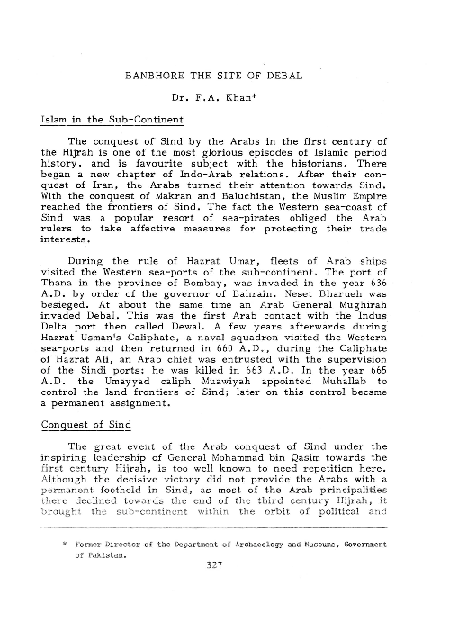 (PDF) BANBHORE THE SITE OF DEBAL