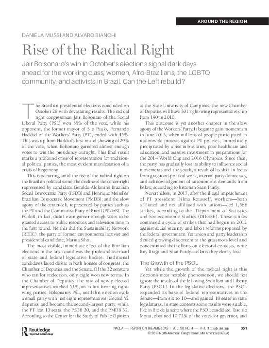 (PDF) Rise of the Radical Right