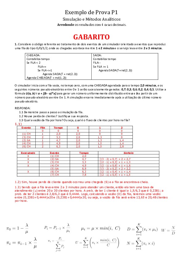 (PDF) Exemplo de Prova Algoritmos