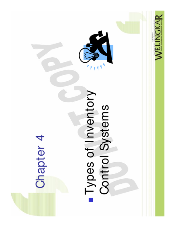 (PDF) Chapter 4 Types of Inventory Control Systems