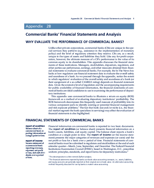 (PDF) Appendix 2B Financial Statements and Analysis
