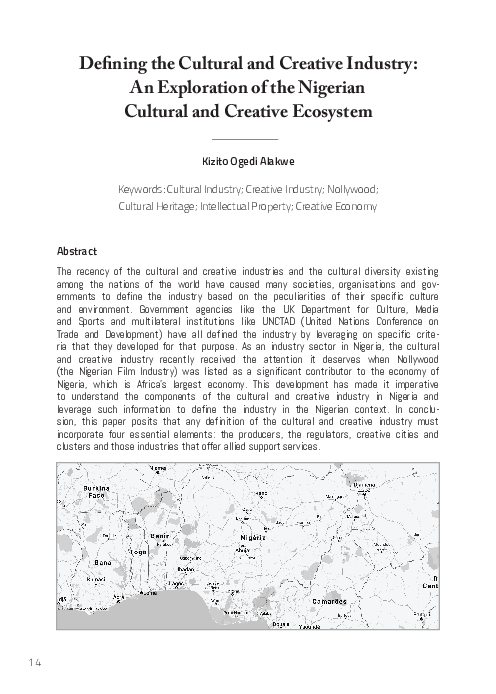 (PDF) From cultural to creative industries: Theory, industry, and ...