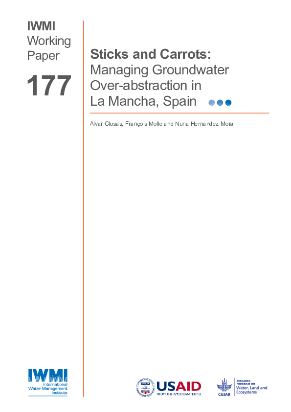(PDF) Sticks and Carrots: Managing Groundwater Over-abstraction in La ...