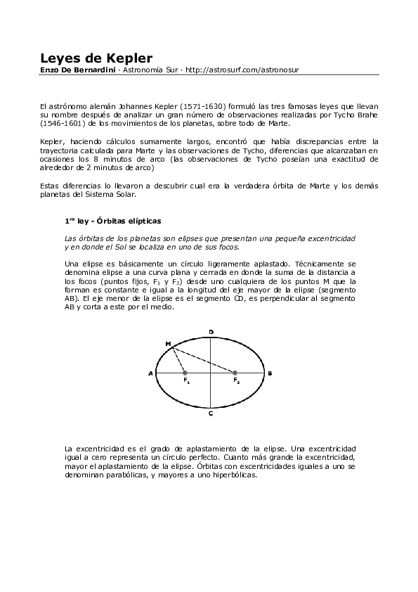 (PDF) Leyes de Kepler
