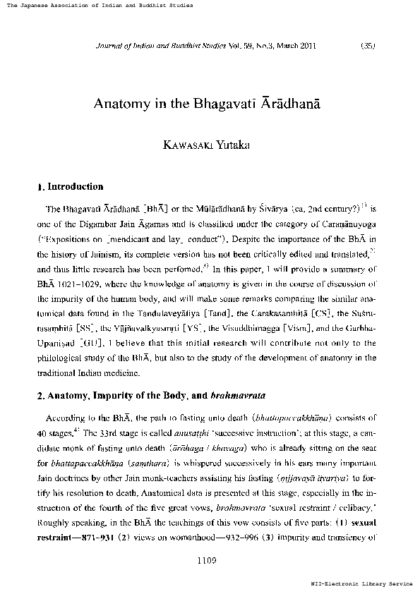(PDF) The Japanese Association of Indian and Buddhist Studies NII ...