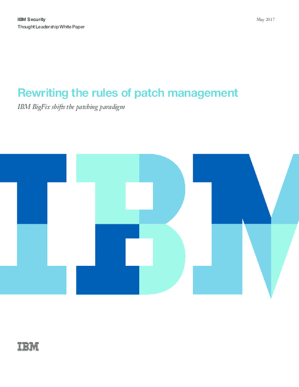 (PDF) IBM Security Thought Leadership White Paper Rewriting the rules ...