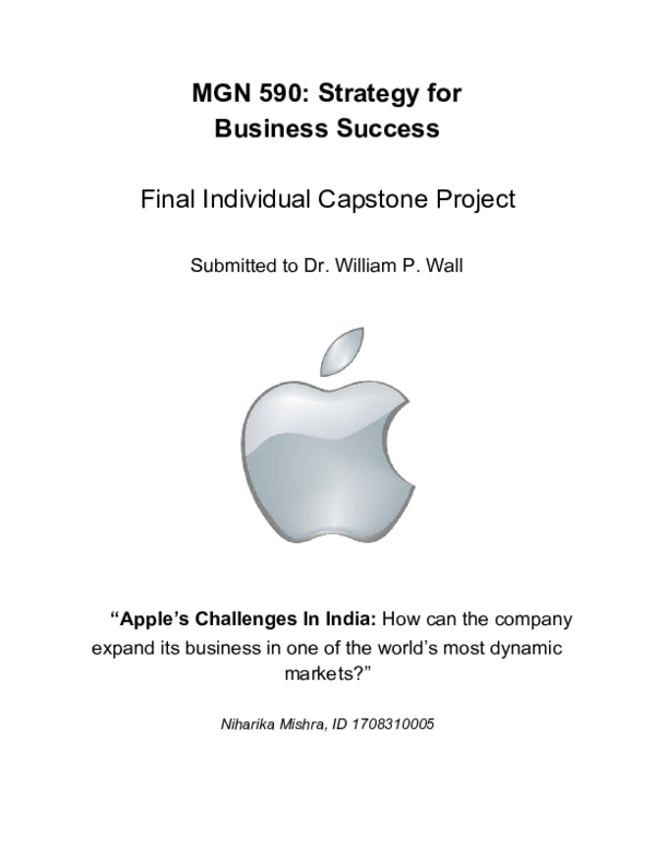 project on apple company pdf